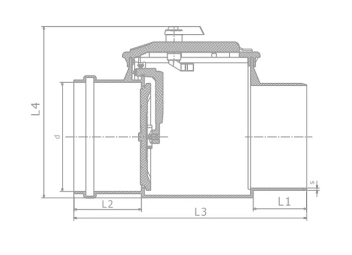 Backventil För Avlopp 110mm Låsbar Klaff » Markgrossen